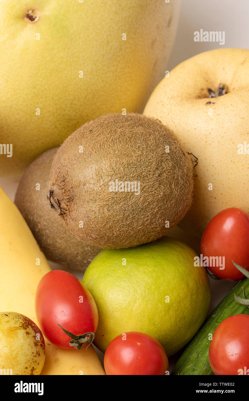 Fresh fruit combination Stock Photo - Alamy