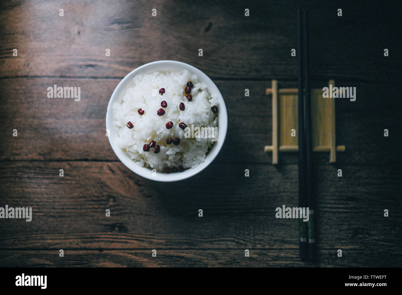 Japanese red bean rice Stock Photo - Alamy