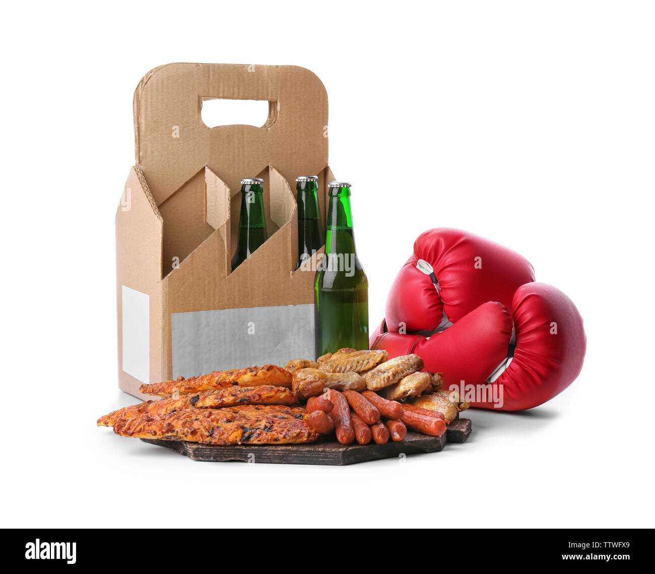 Chicken with boxing gloves hi-res stock photography and images - Alamy