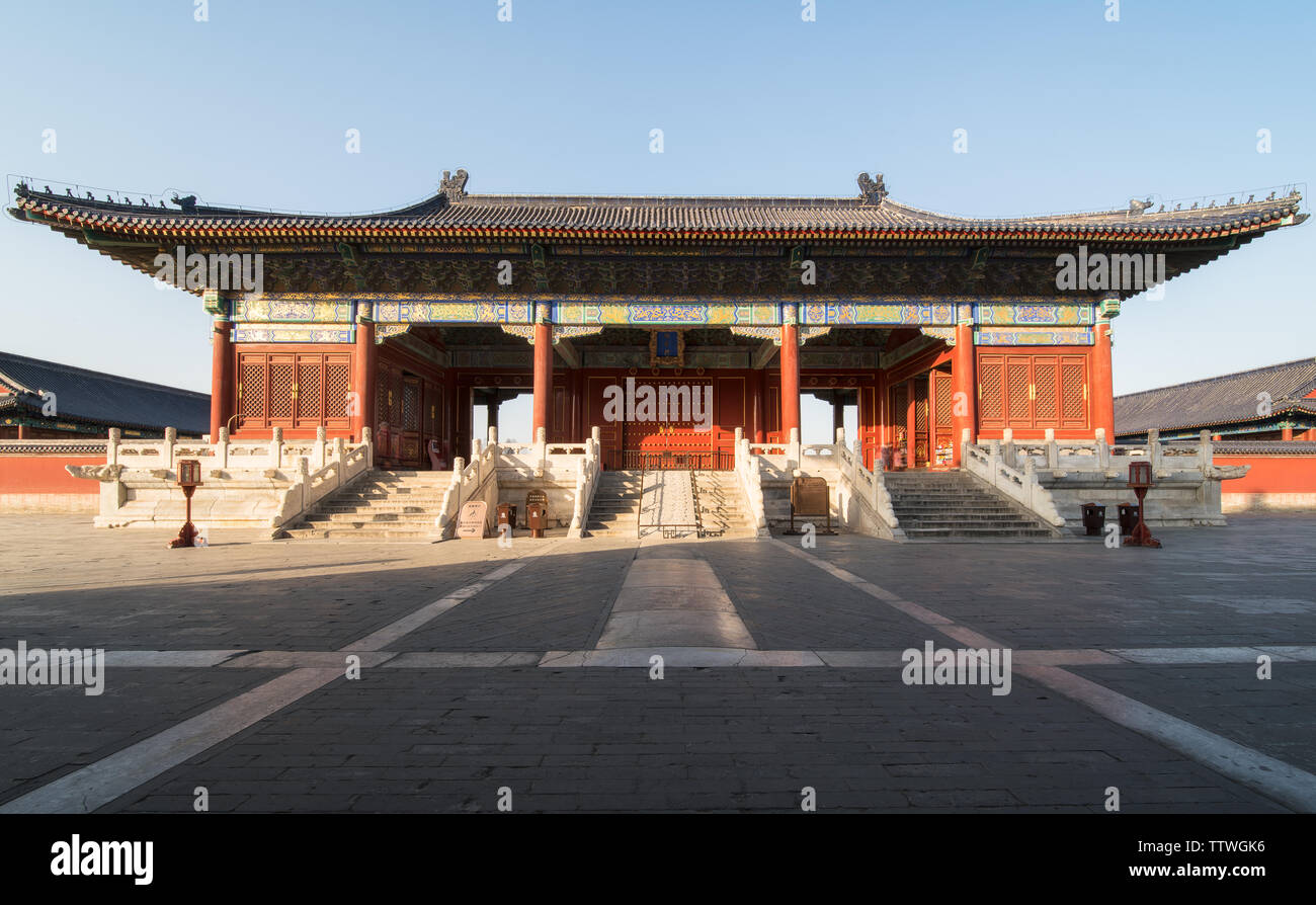 The Temple of Heaven prays the New Year Gate, the architectural scenery ...