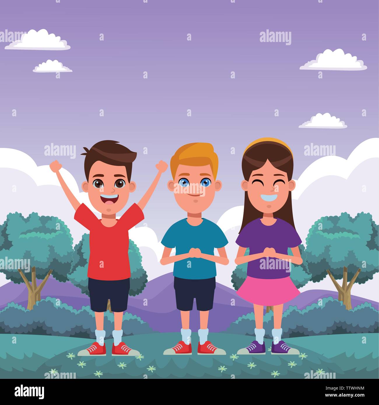children avatar cartoon character portrait Stock Vector Image & Art - Alamy