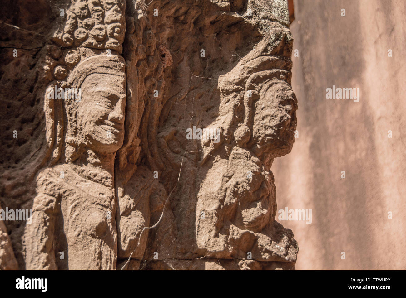 Angkor Wat Angkor's smile Stock Photo - Alamy
