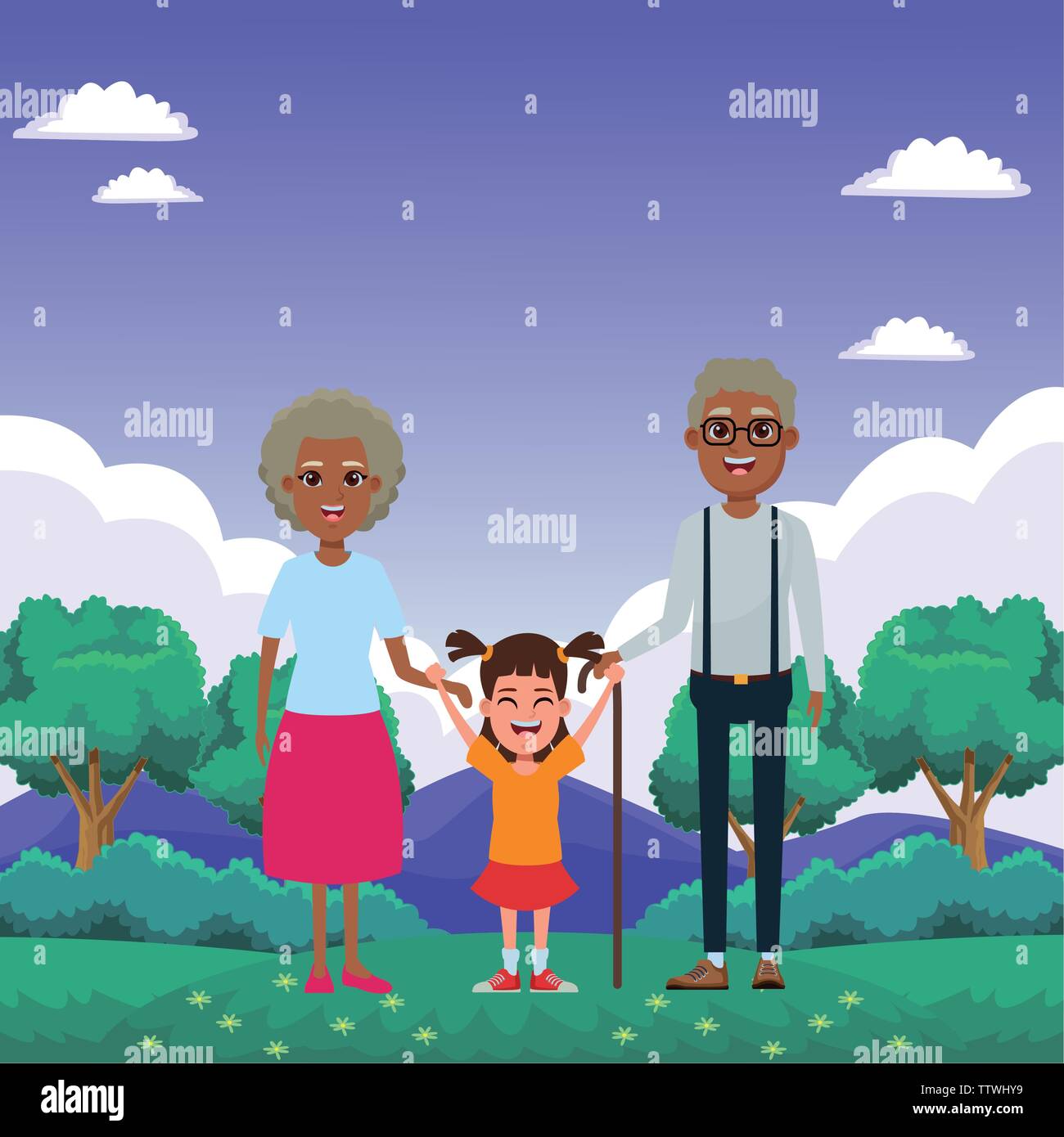 family avatar cartoon character portrait Stock Vector Image & Art - Alamy