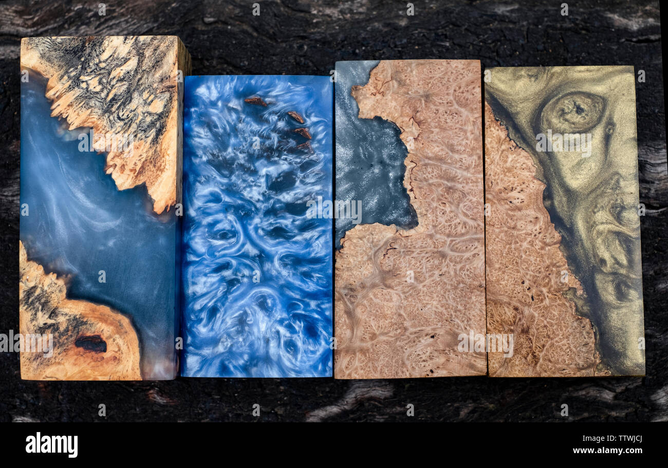 Casting epoxy resin Stabilizing burl Afzelia wood abstract art ...