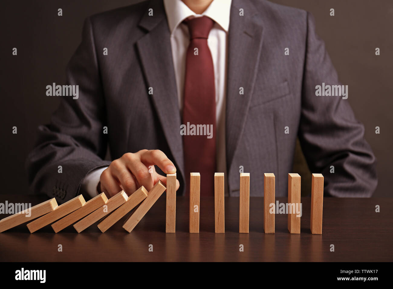 Toppling blocks hi-res stock photography and images - Alamy