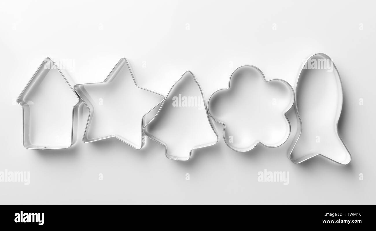 Cookie cutter on white background Stock Photo - Alamy