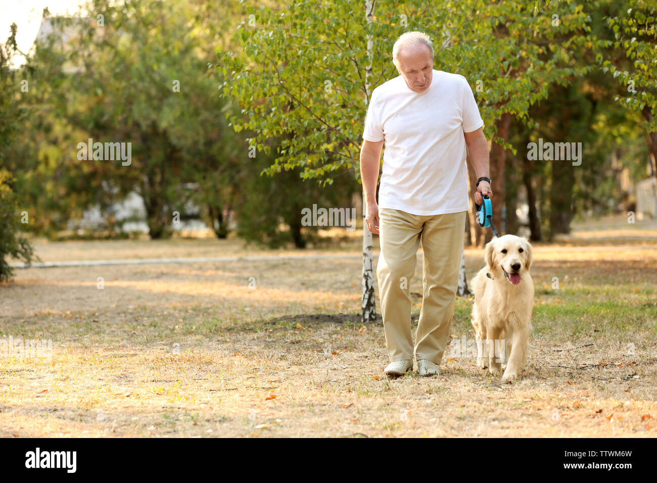 Man with big dog hi-res stock photography and images - Alamy