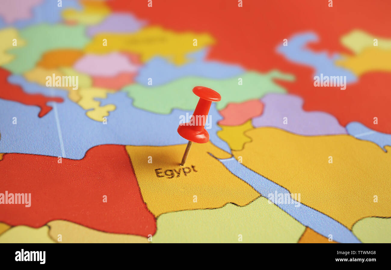 Egypt map pin hi-res stock photography and images - Alamy