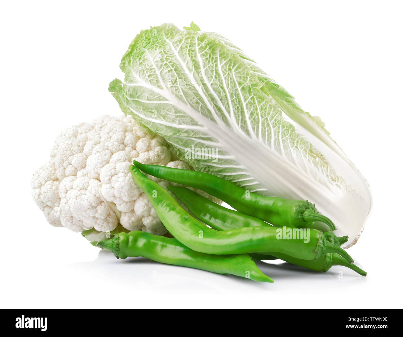 Vegetables on white background Stock Photo - Alamy