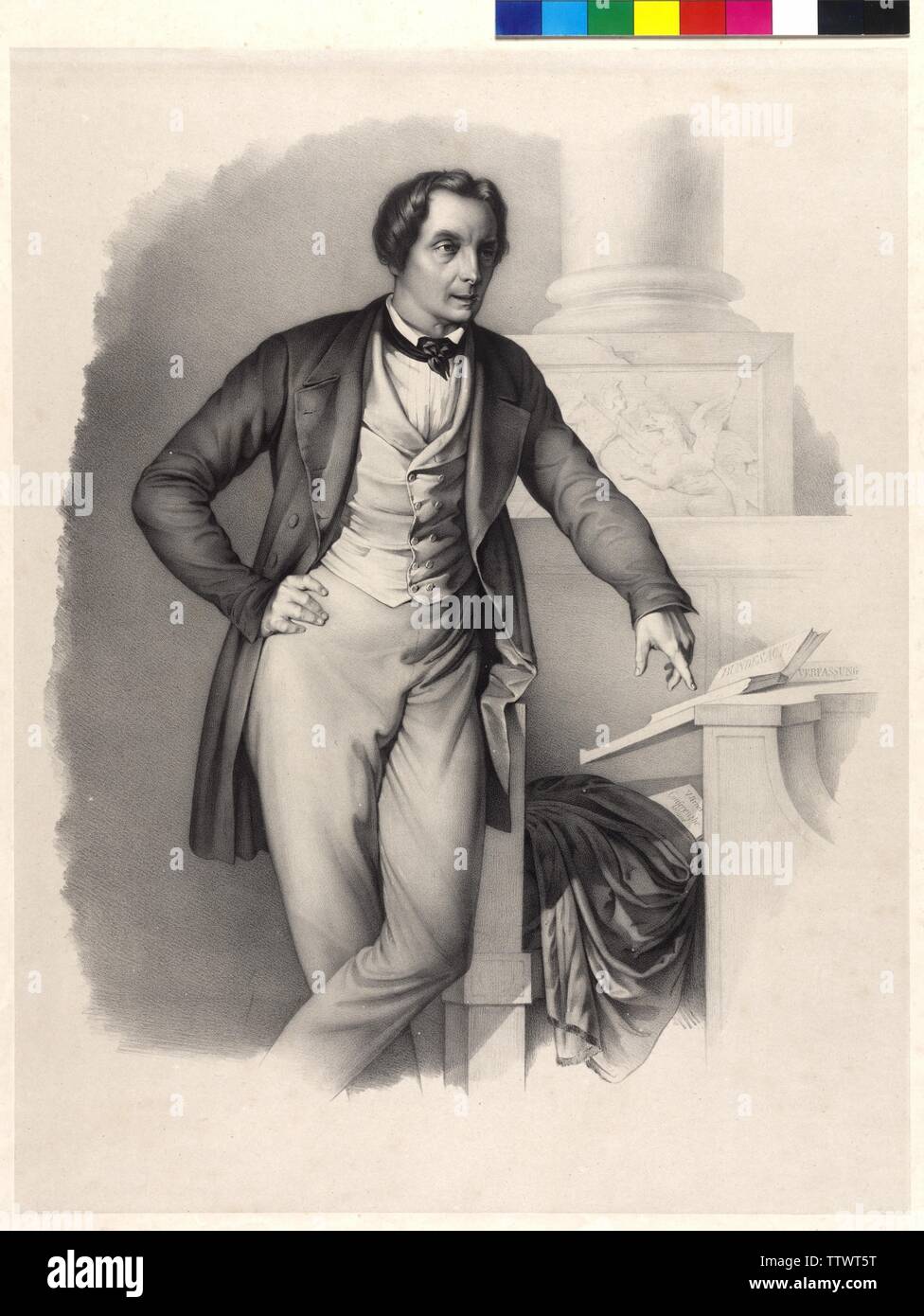 Roemer, Frederick von, lithograph by Jakob Melcher based on an ad vivum ...