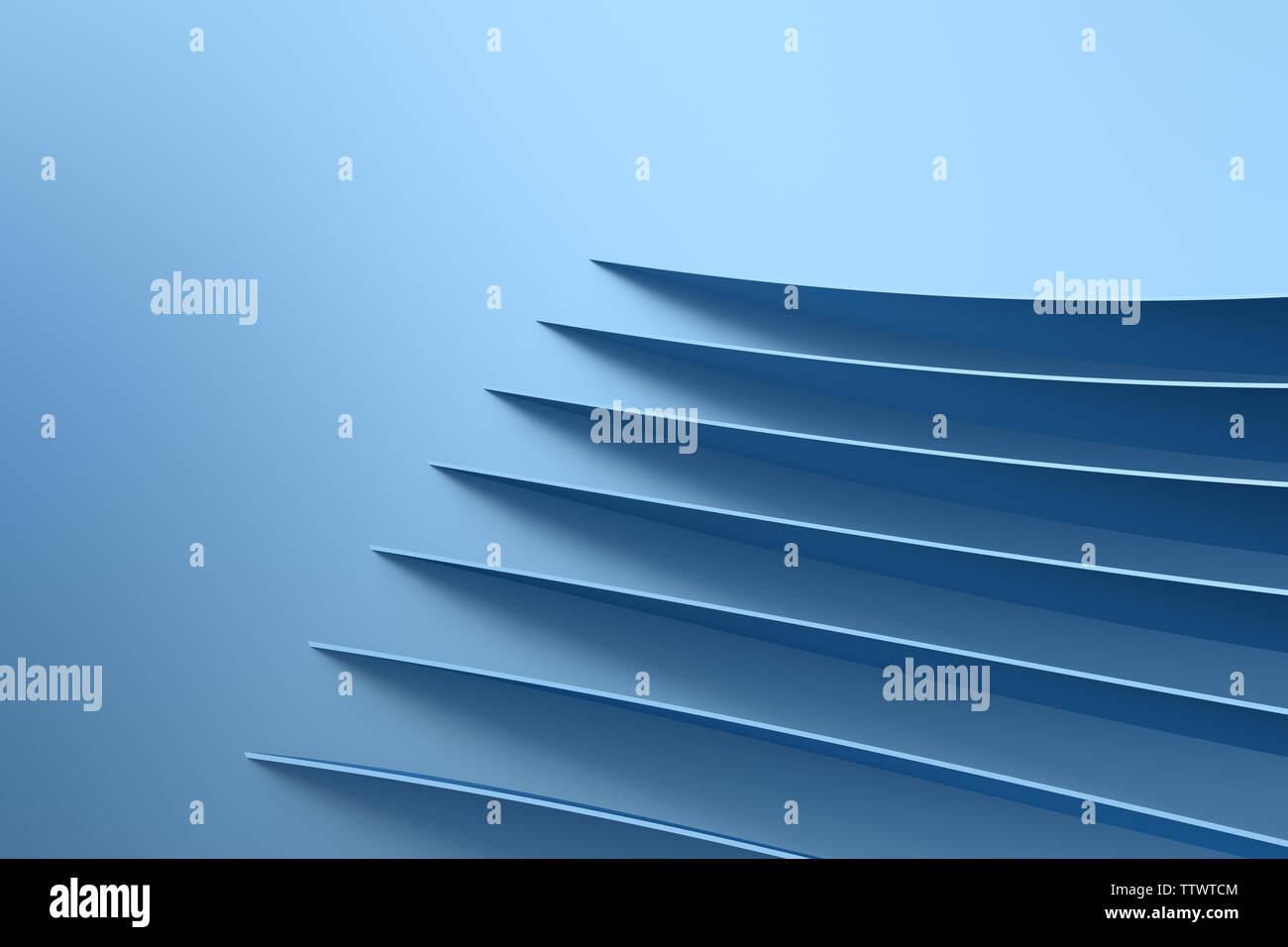 Blue flowing surface metal, three-dimensional rendering Stock Photo - Alamy