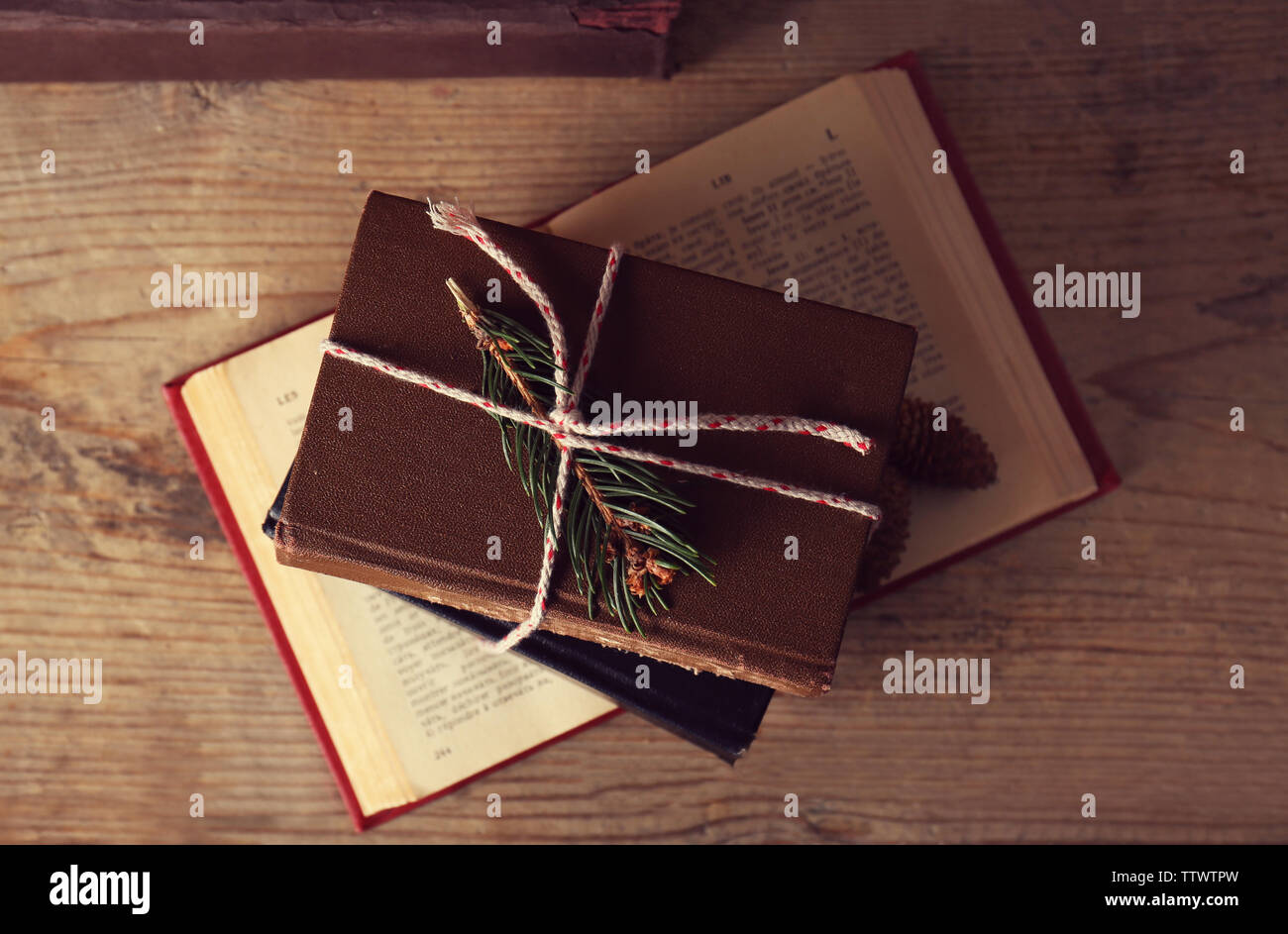 Books tied with rope hi-res stock photography and images - Alamy