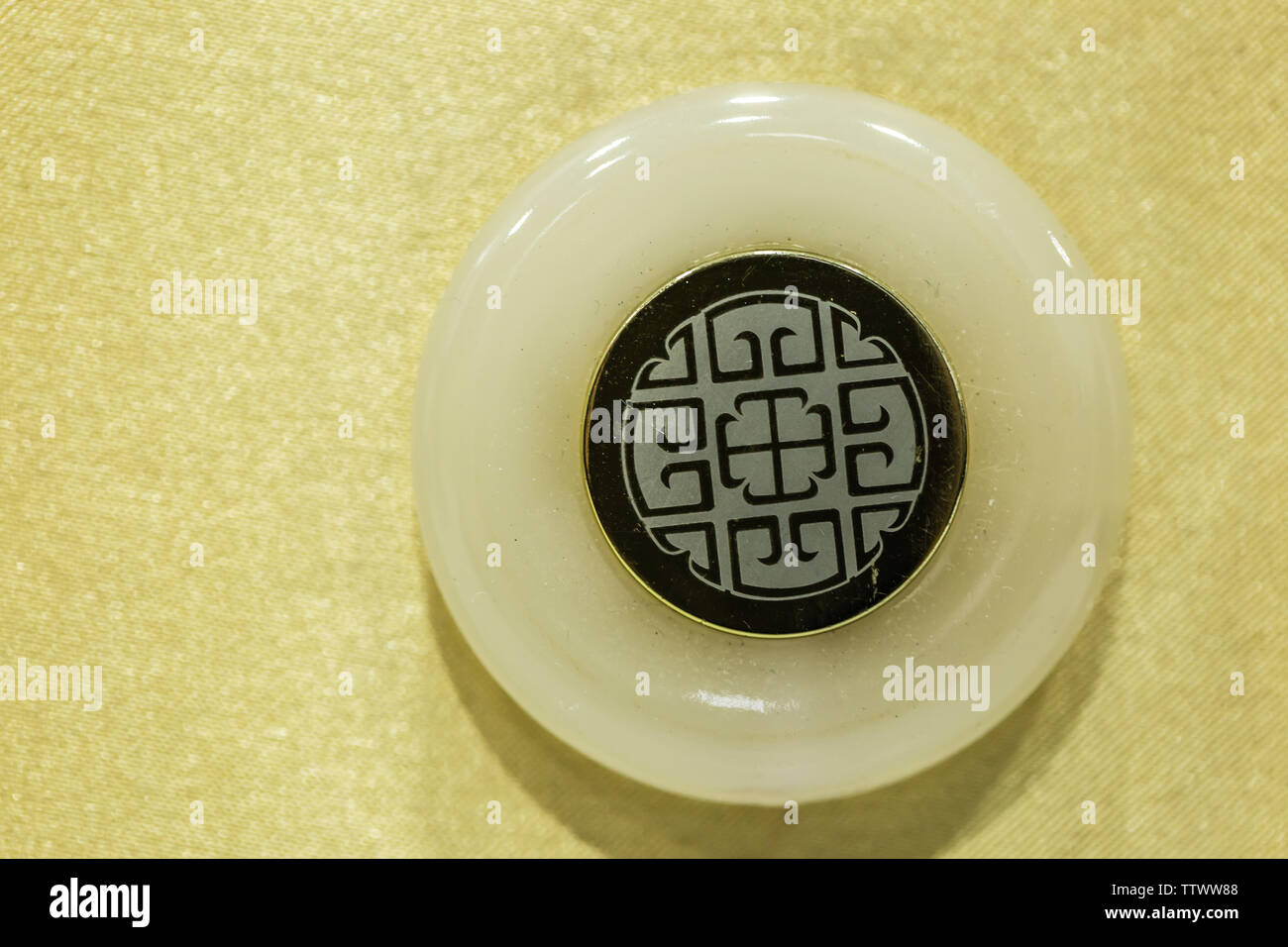 round shape Chinese traditional jade top view Stock Photo - Alamy