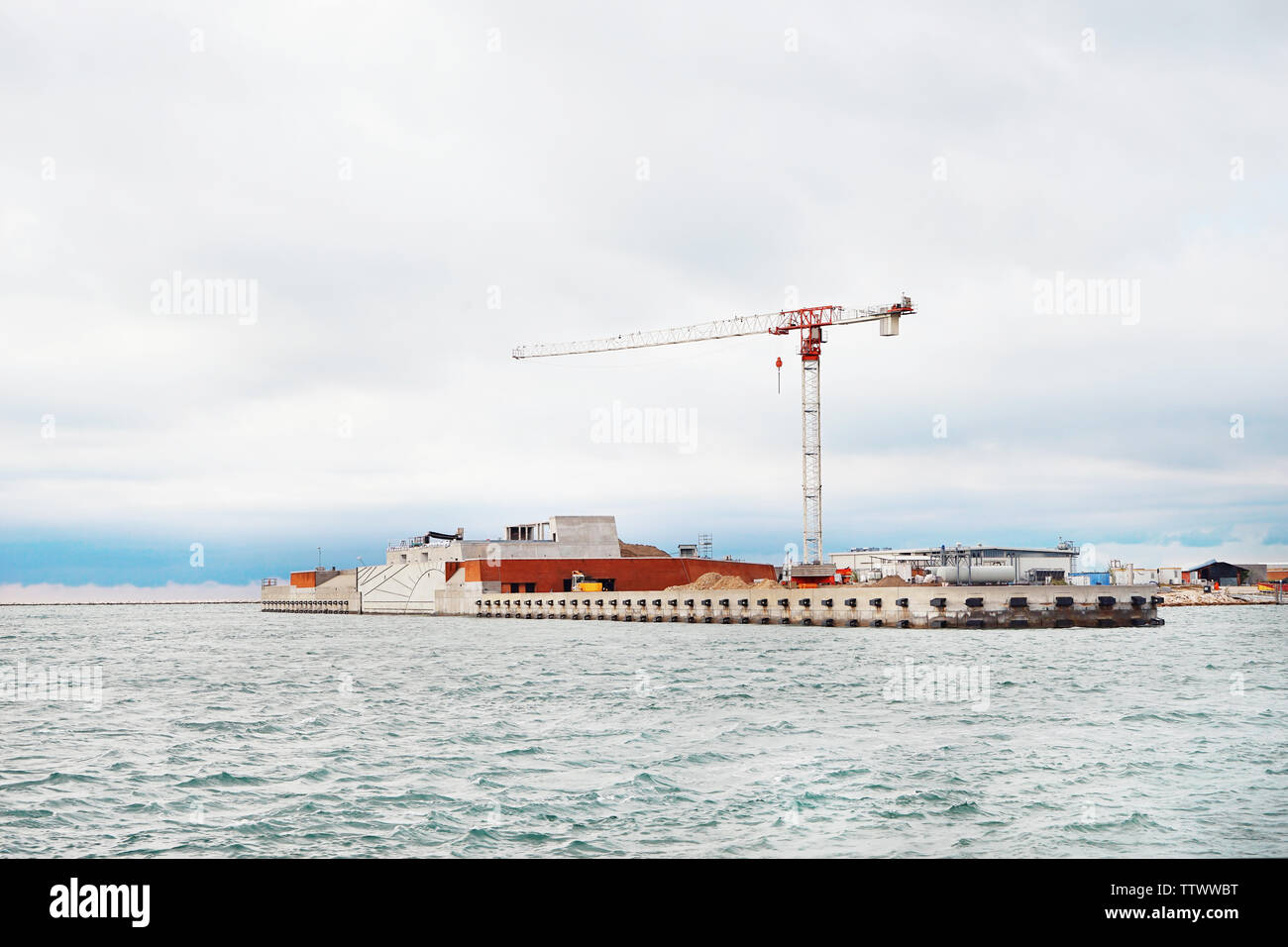 Construction site by the sea Stock Photo - Alamy