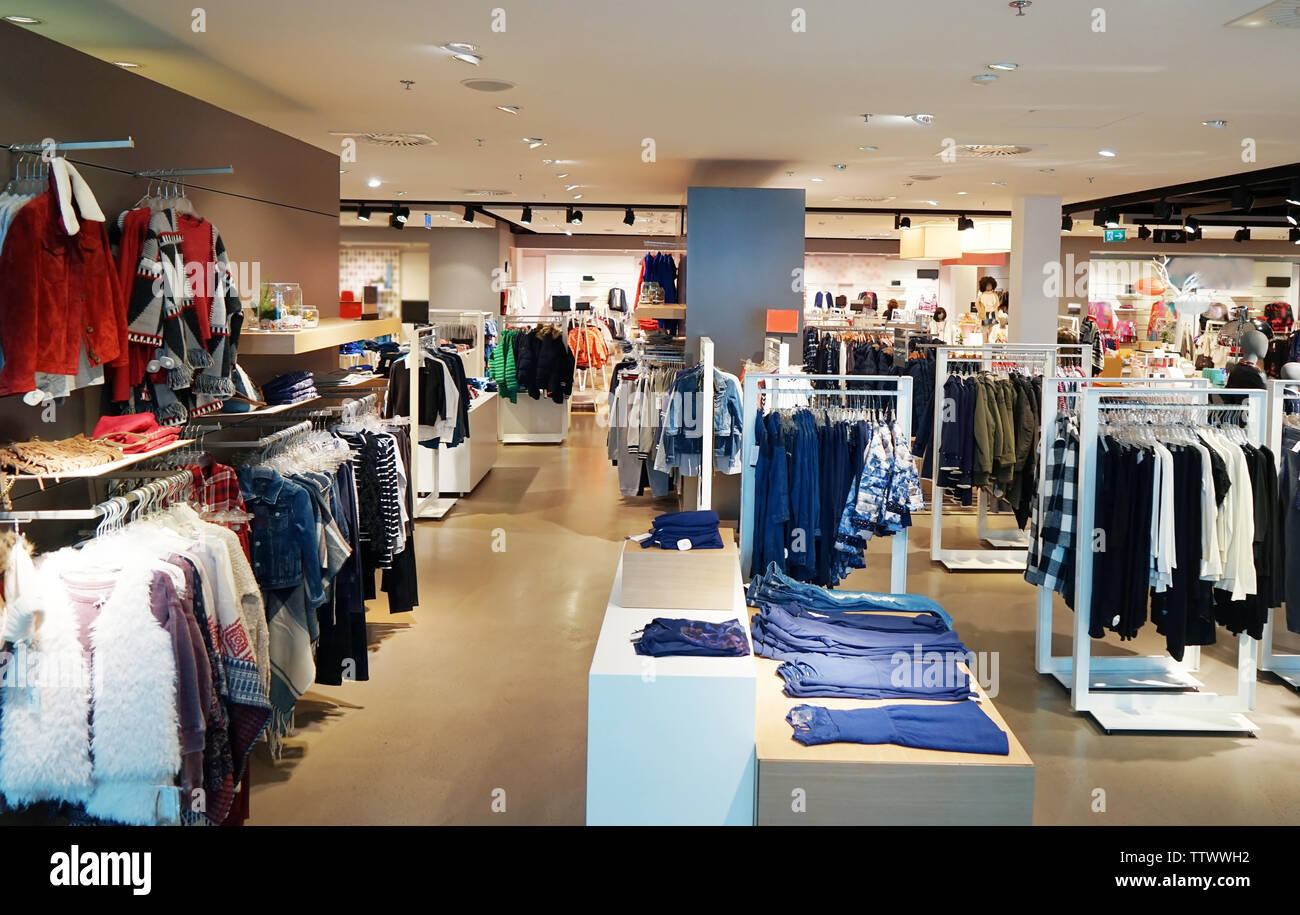 Department store in mall Stock Photo - Alamy