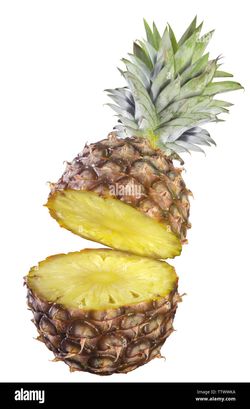 Pineapple close up Cut Out Stock Images & Pictures - Alamy