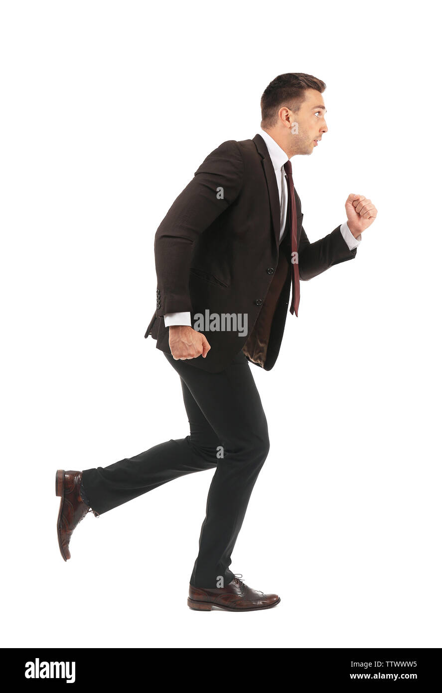 Man suit running away hi-res stock photography and images - Alamy