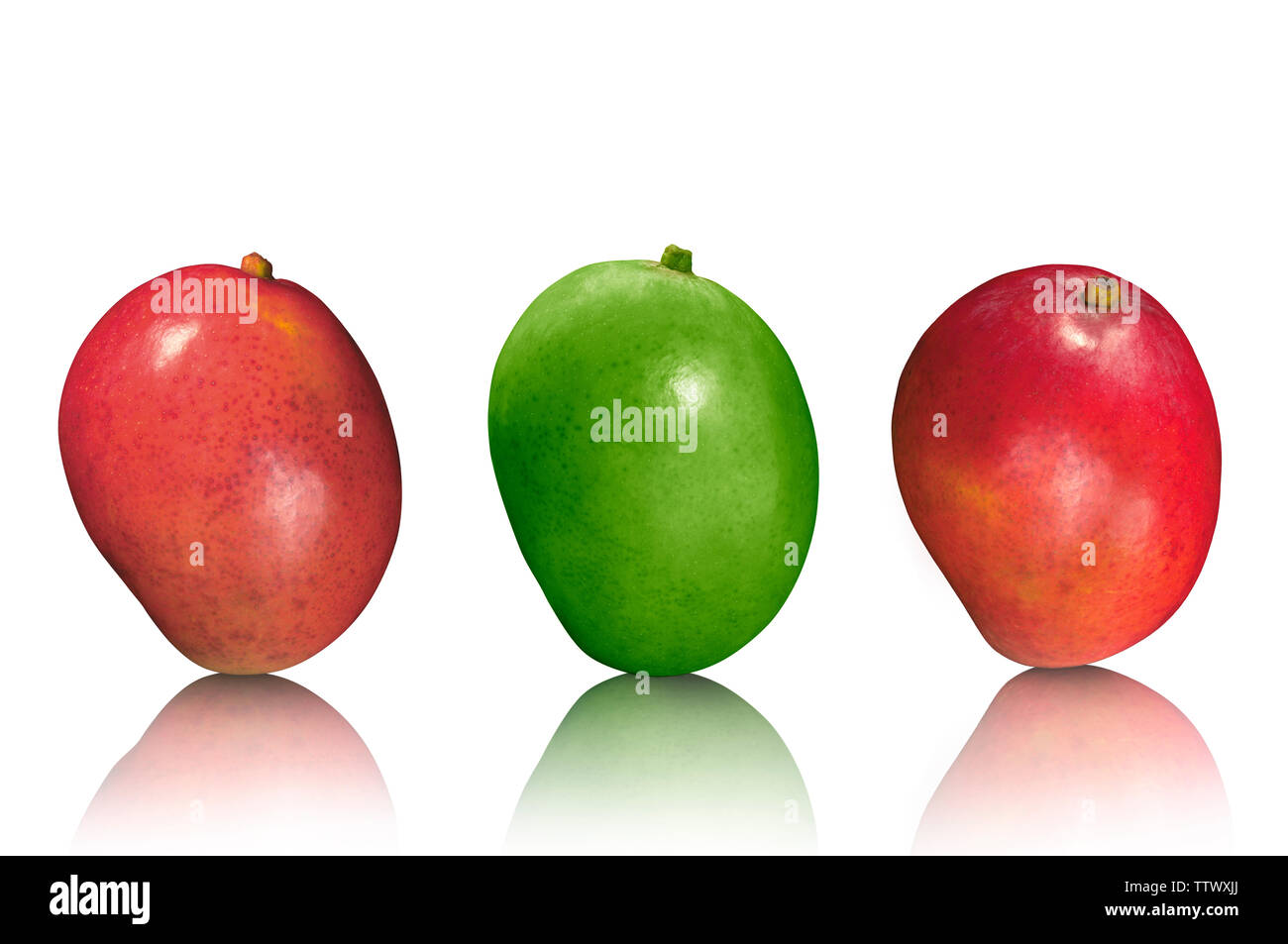 Organic fruit mango in Cut Out Stock Images & Pictures - Alamy