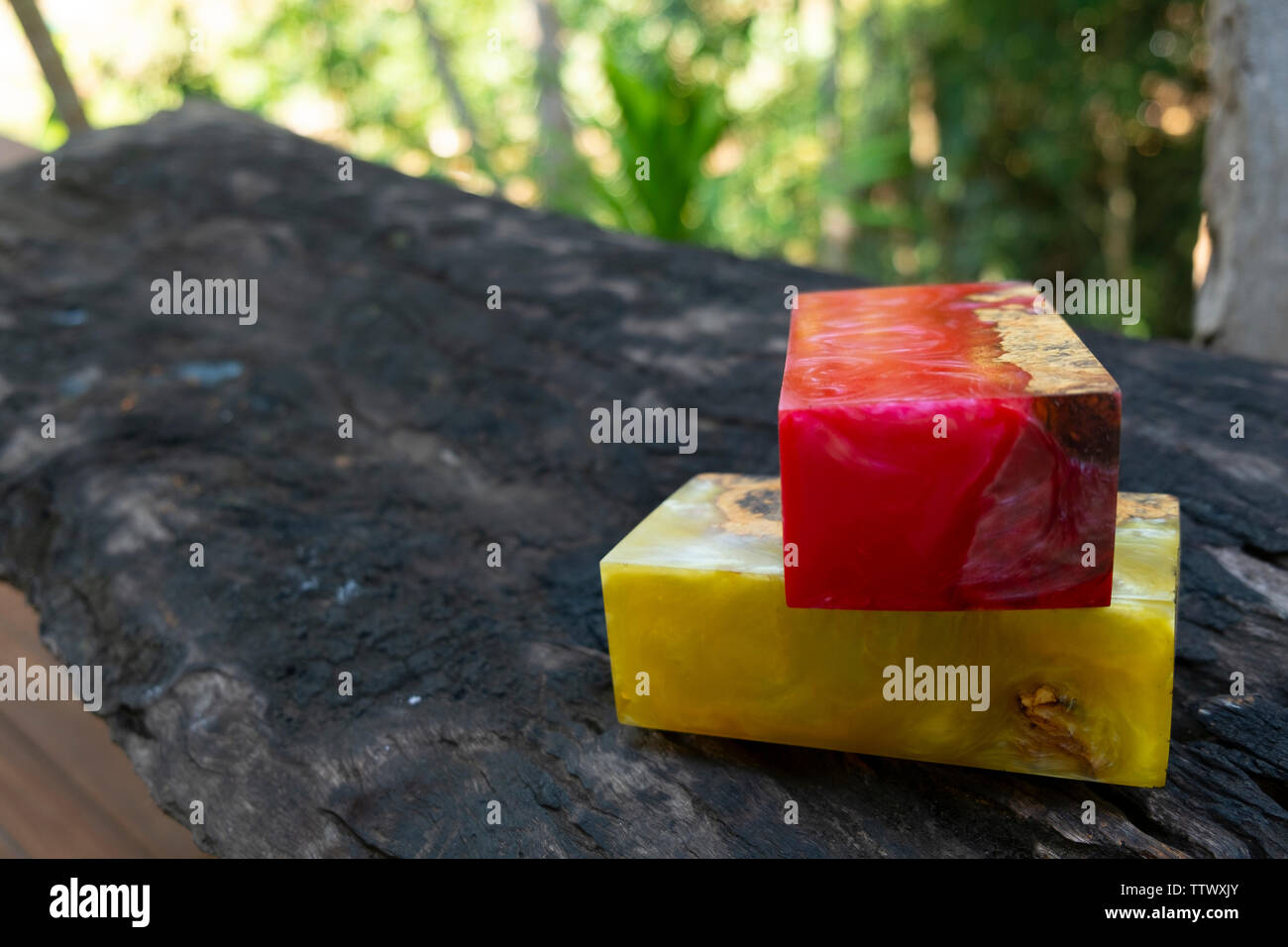 Casting resin burl wood Stock Photo - Alamy