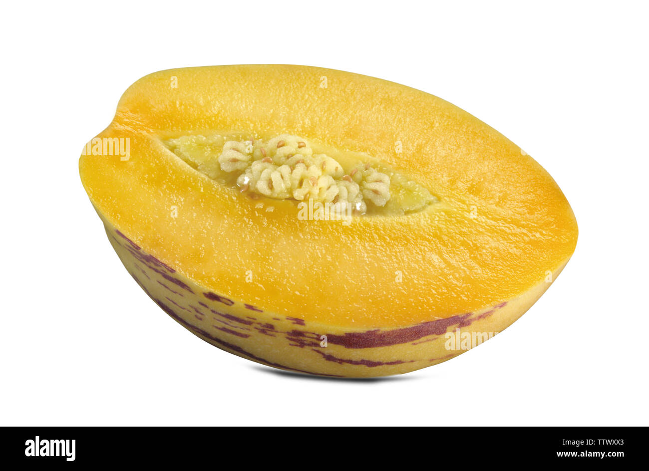 Close up of a cross section of a melon Stock Photo - Alamy