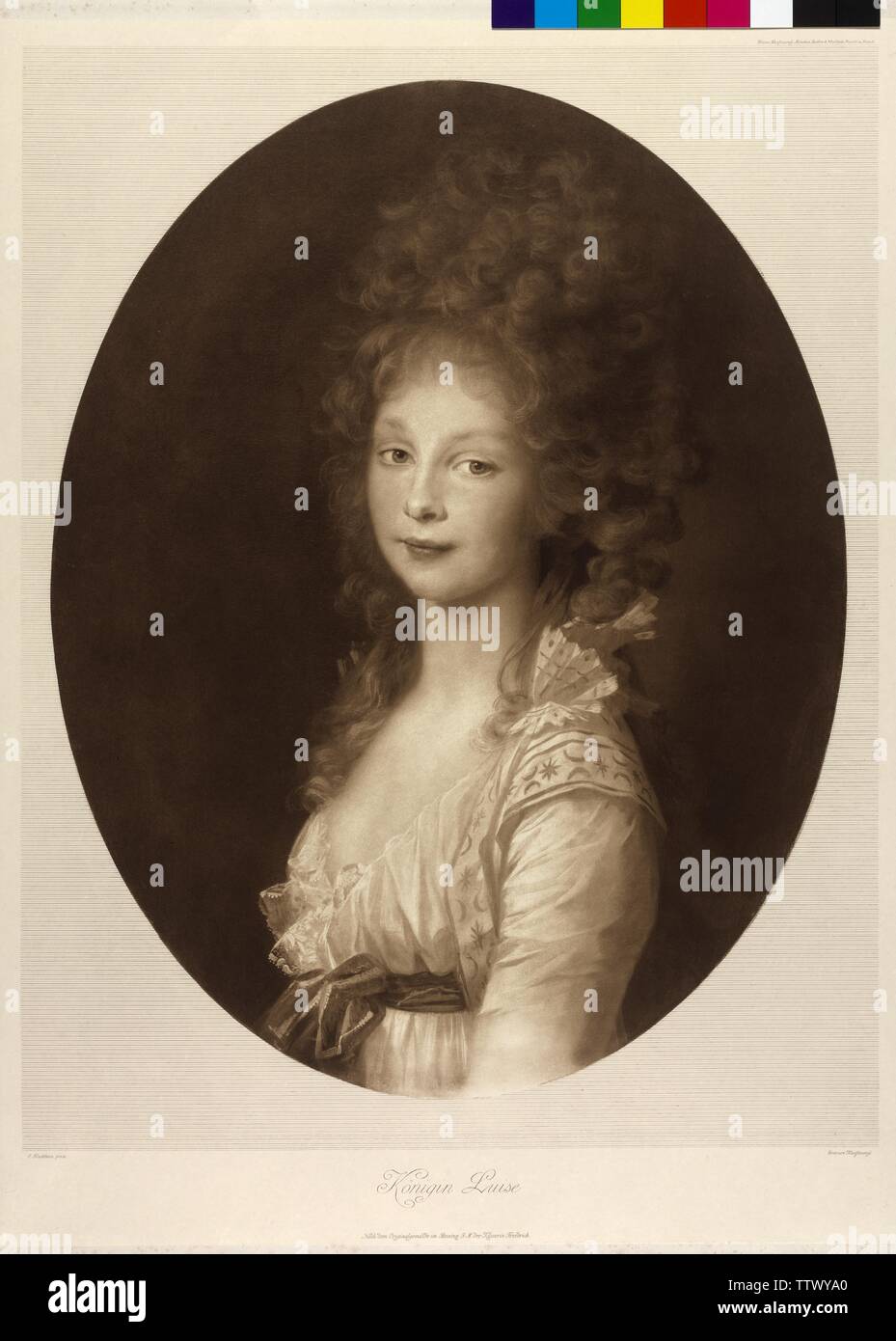 queen Louisa, painting by Johann Frederick August Tischbein, portrayed ...