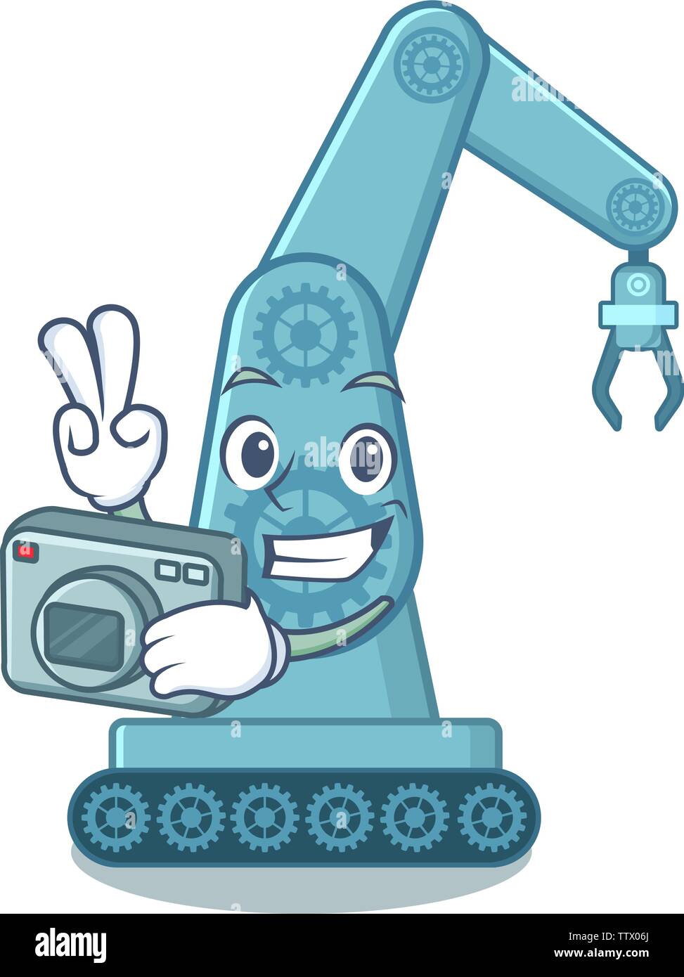 Robot gripper arm Stock Vector Images - Alamy