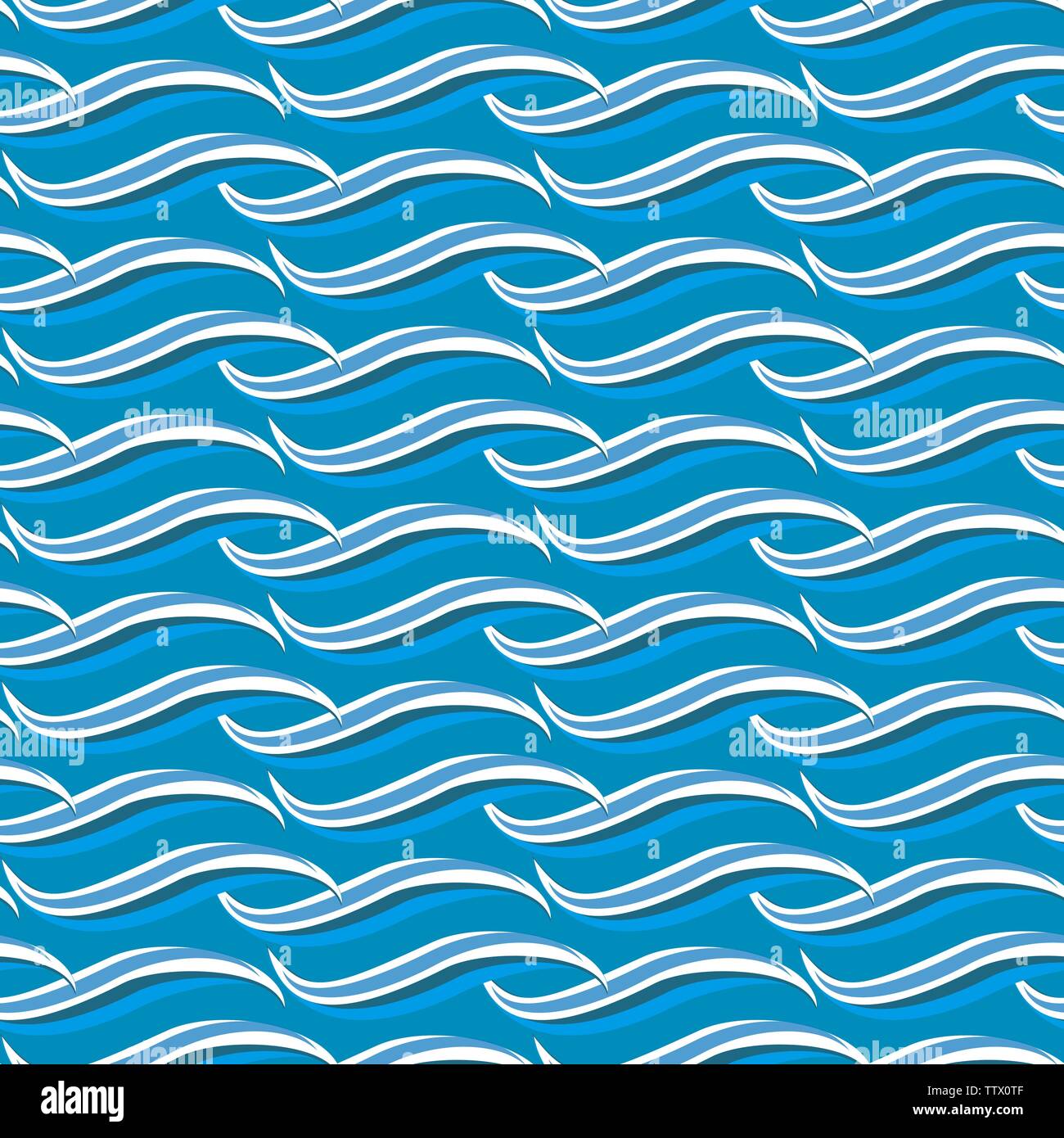 Seamless repeating background from abstract sea waves Stock Vector ...