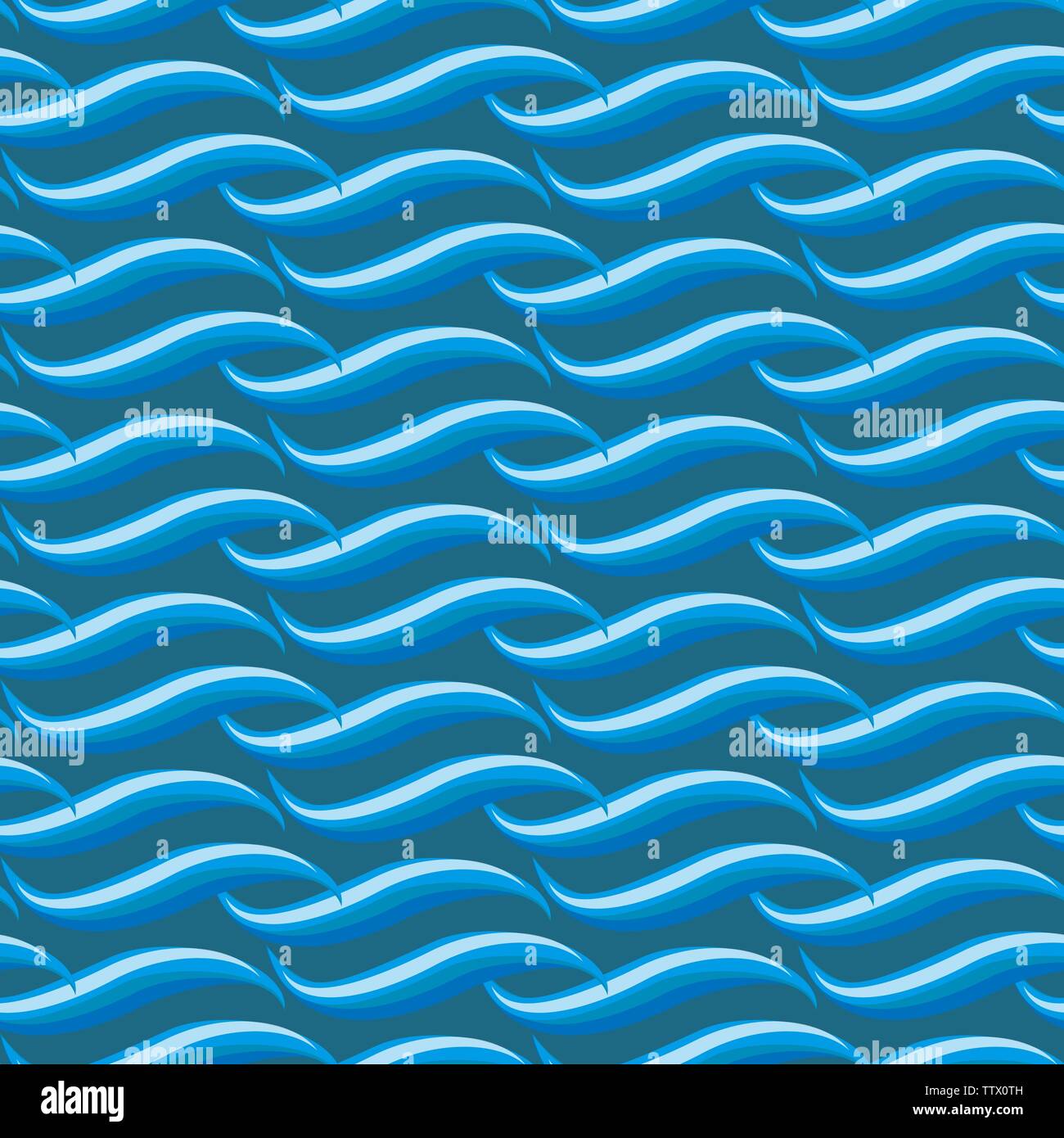 Seamless repeating background from abstract sea waves Stock Vector ...