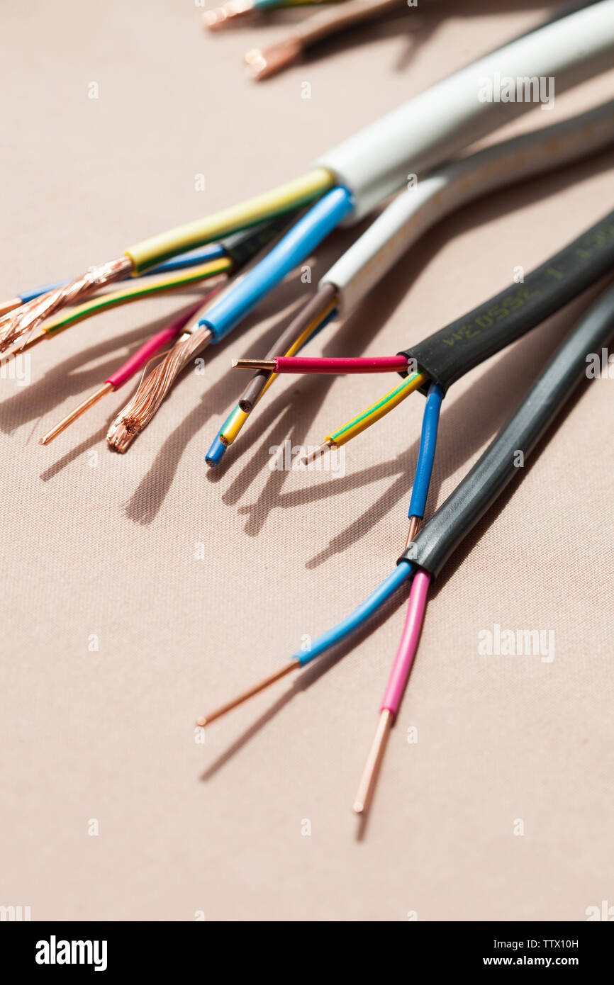Positive and negative wiring hi-res stock photography and images - Alamy
