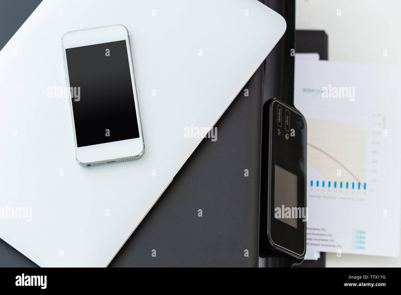 Printer, copier, scanner. Office table Stock Photo - Alamy