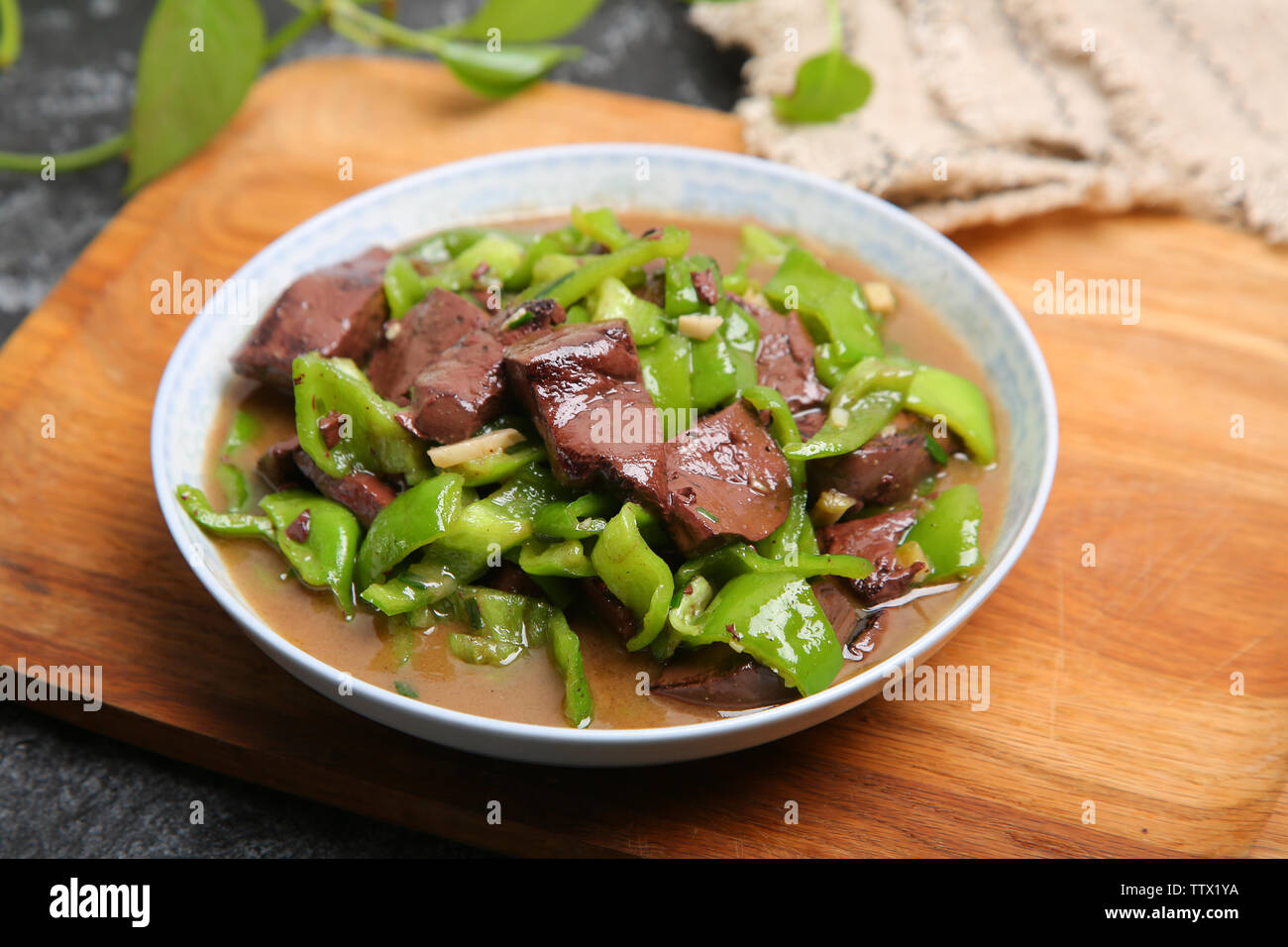 Pig blood, duck blood Stock Photo - Alamy