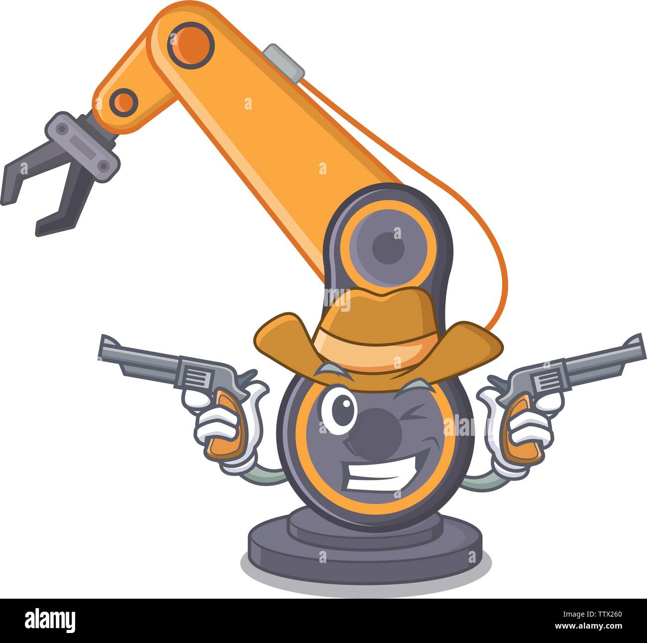 Mechanical cowboy Stock Vector Images - Alamy