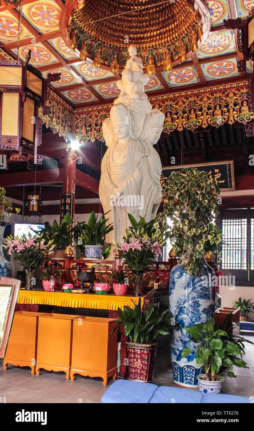 Shanghai Zhenru Temple Stock Photo - Alamy