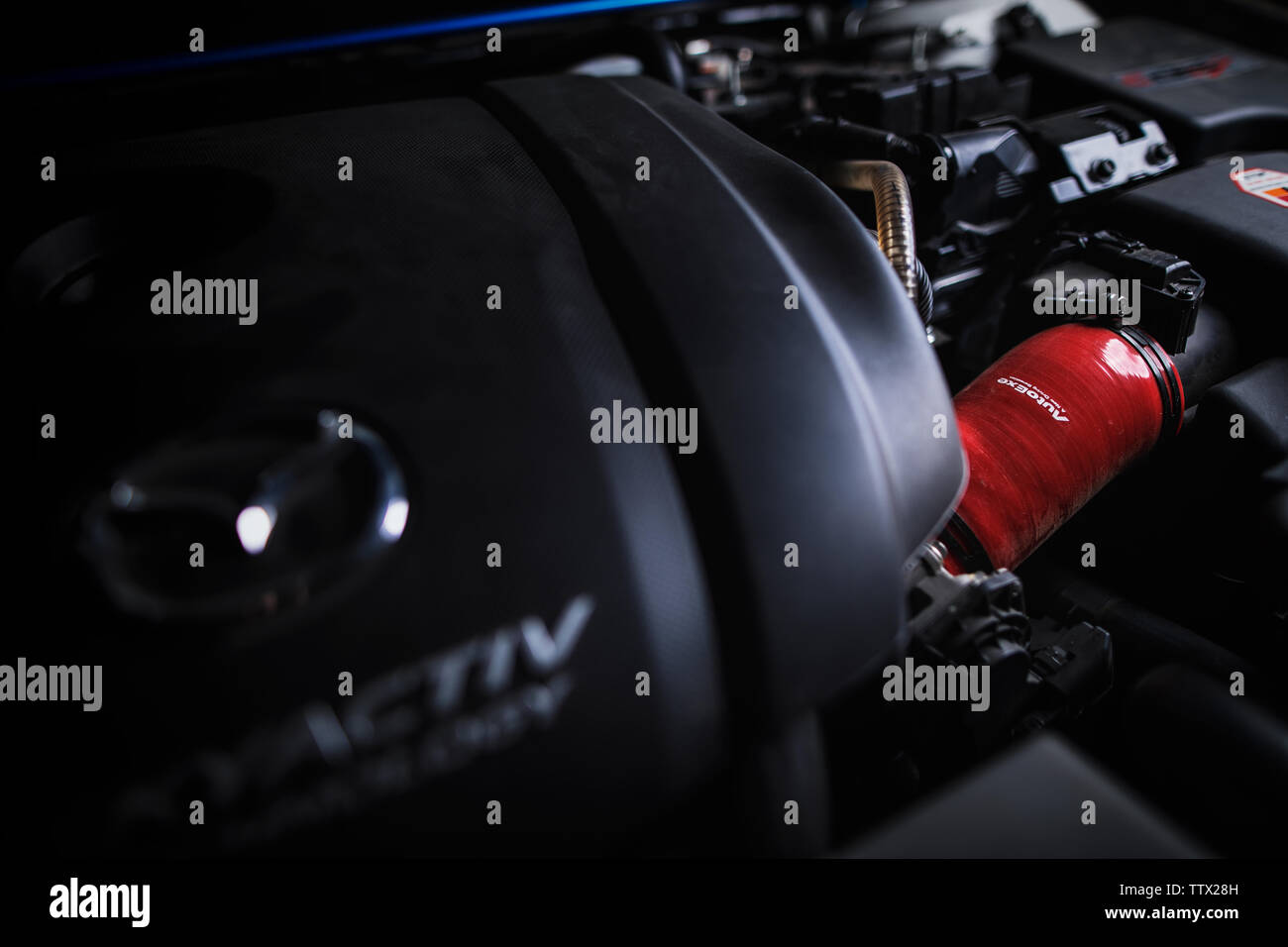 Details of the modified car Stock Photo - Alamy
