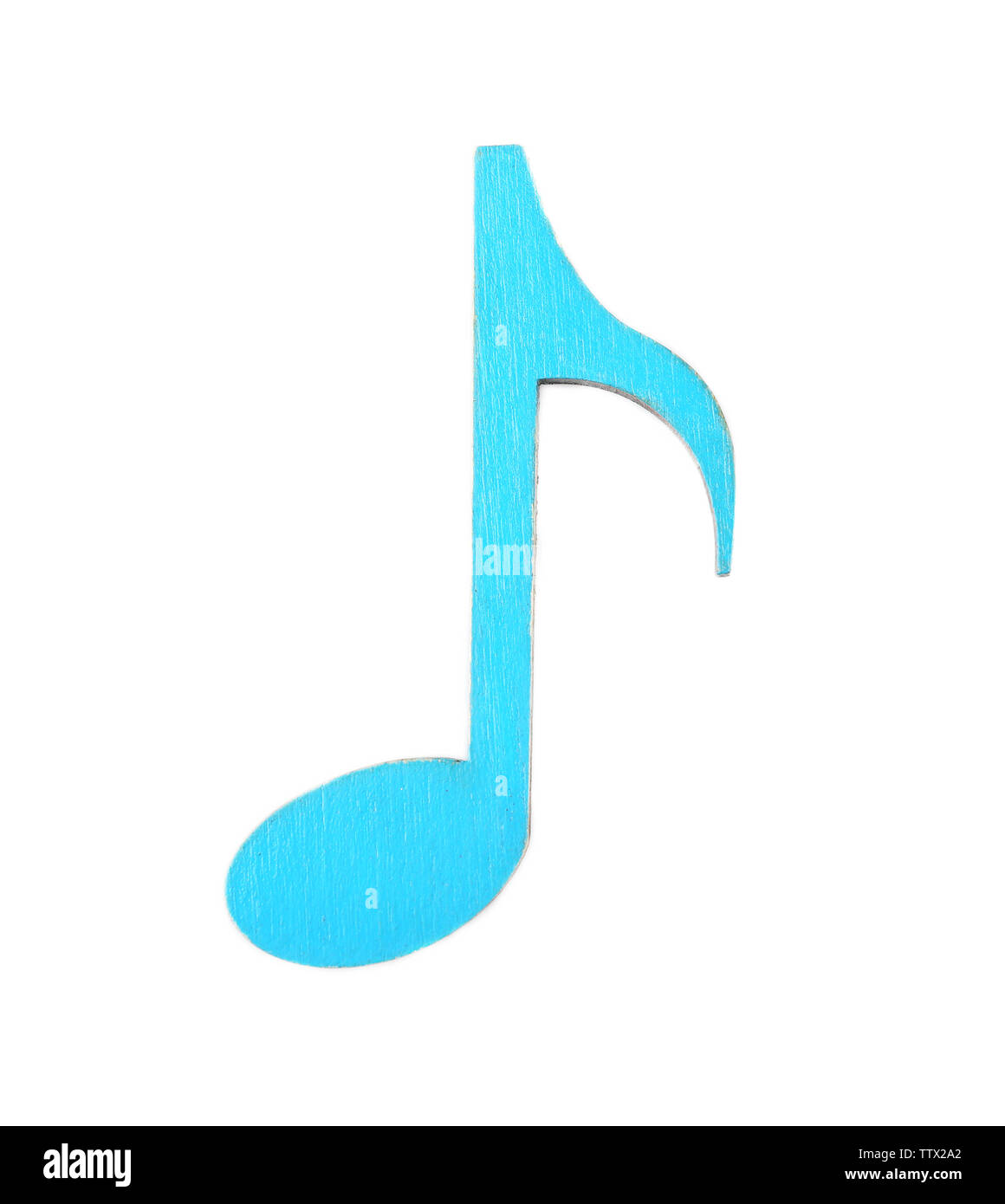 Color music note isolated on white Stock Photo - Alamy
