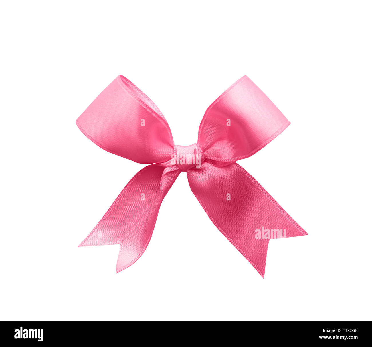 Ribbon bow on white background Stock Photo - Alamy
