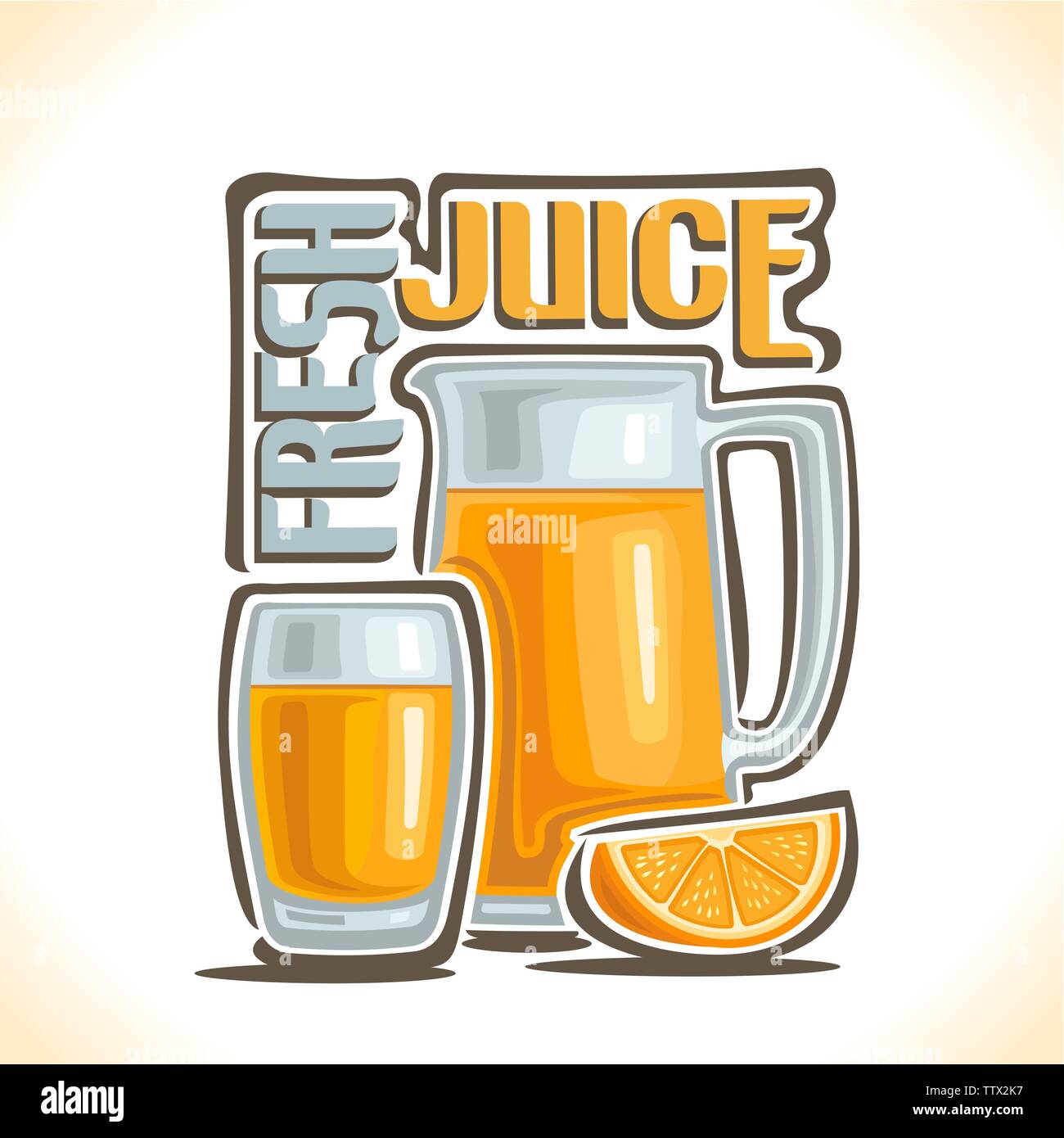 Juice poster Stock Vector Images - Alamy