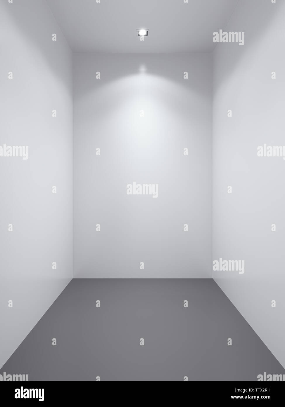 empty white room, 3d rendering Stock Photo - Alamy