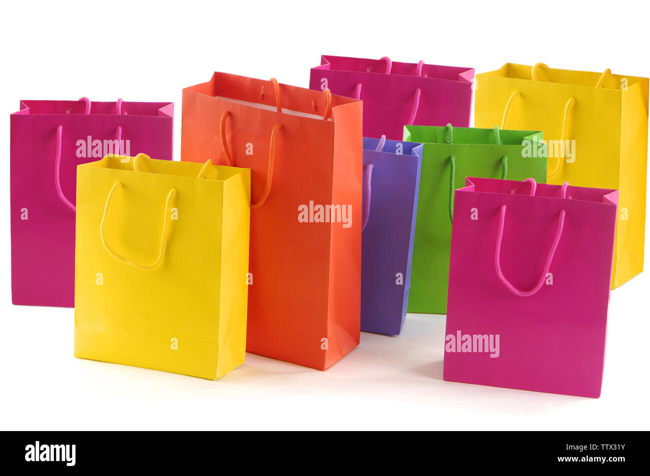 Close up of shopping bags Stock Photo - Alamy