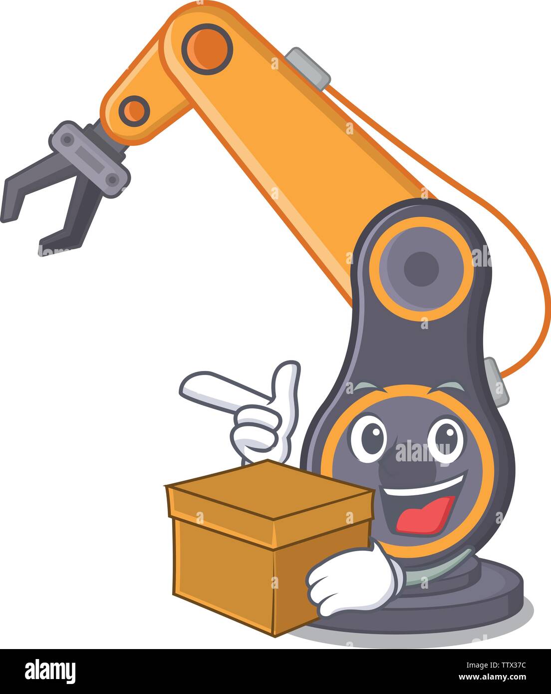 Cardboard robot toy' Cut Out Stock Images & Pictures - Alamy