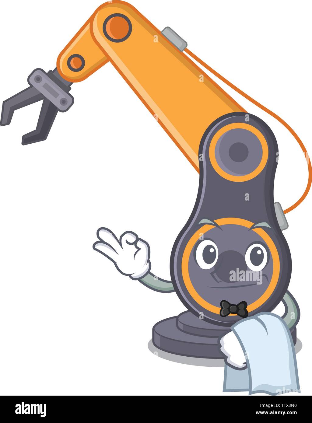 Robot waitress Stock Vector Images - Alamy