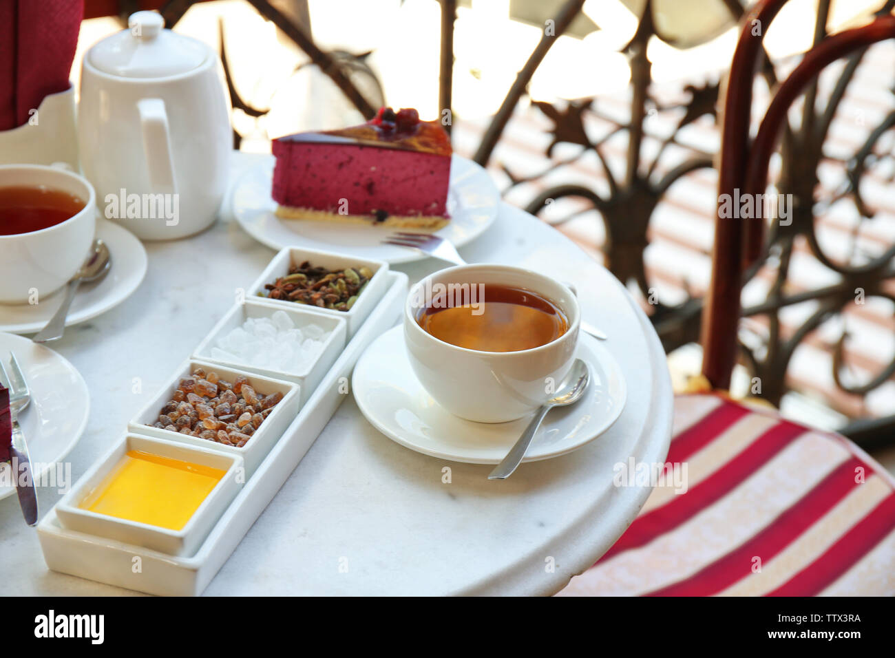 Cafe menu berry tea hi-res stock photography and images - Alamy