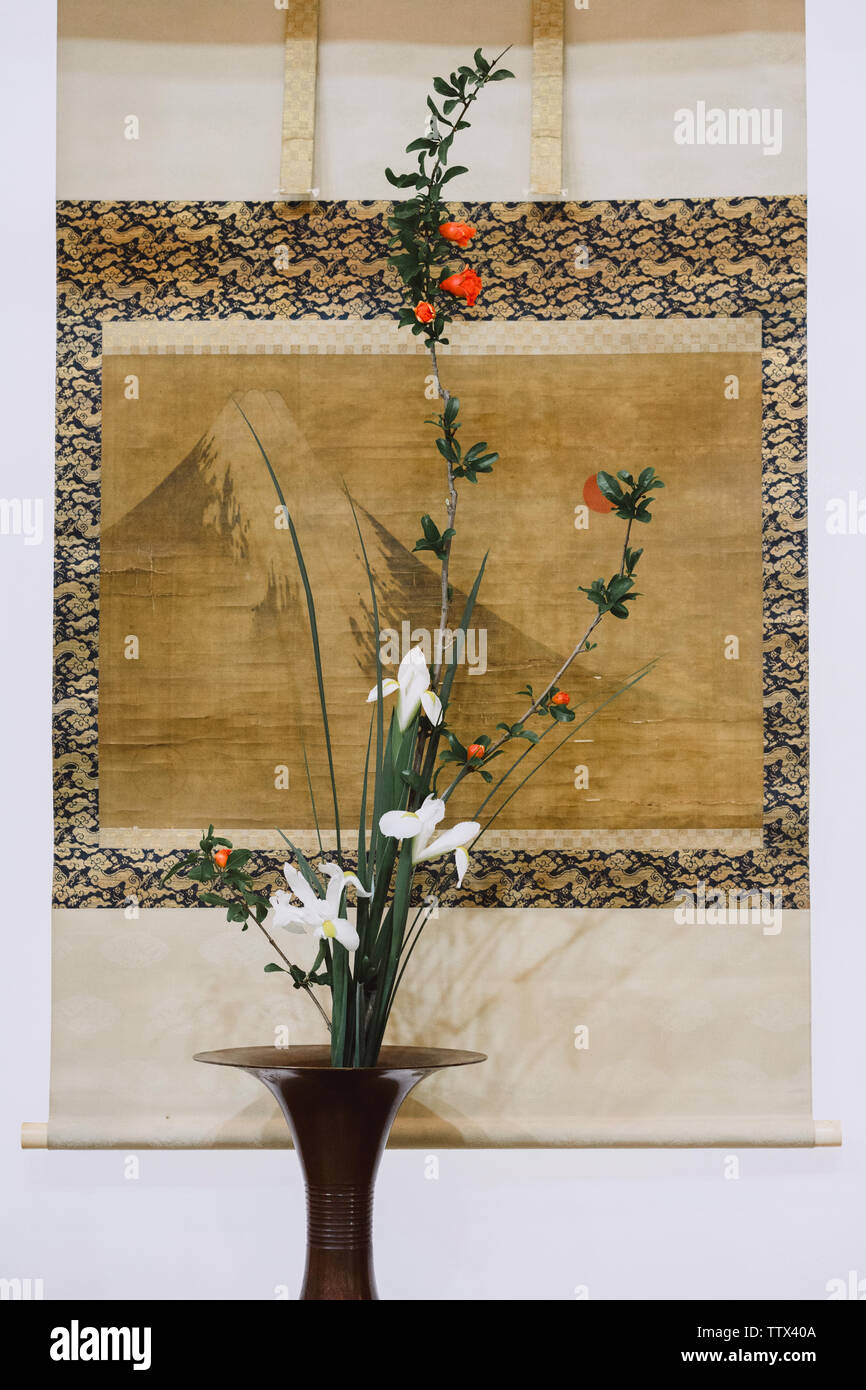 Japanese-style interior decoration Stock Photo - Alamy