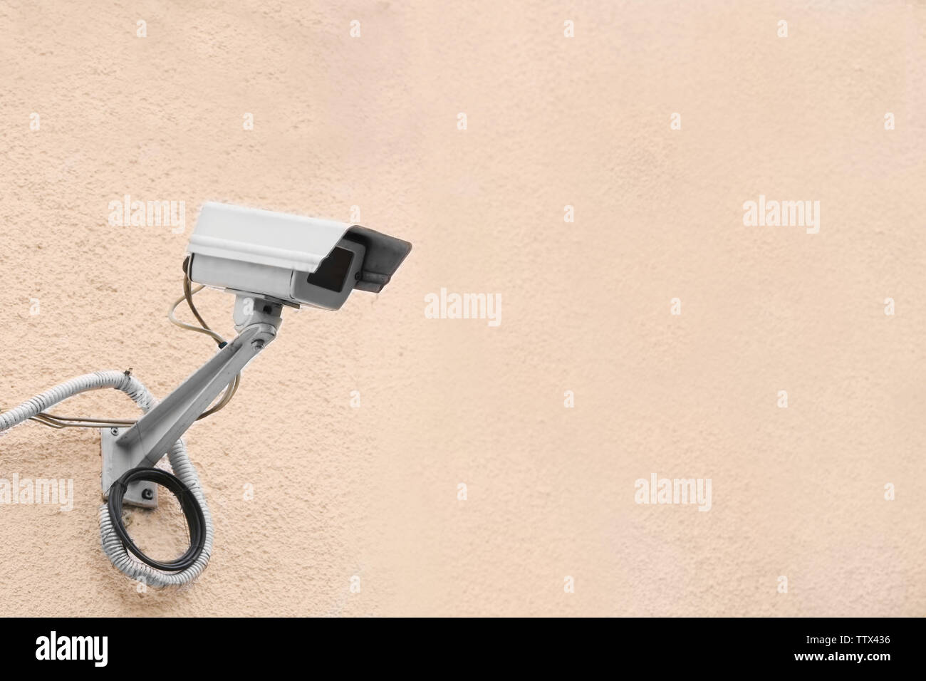 Security CCTV camera on street Stock Photo - Alamy