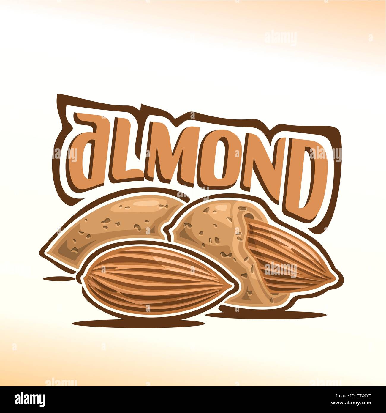 Vector logo for almond Stock Vector Image & Art - Alamy