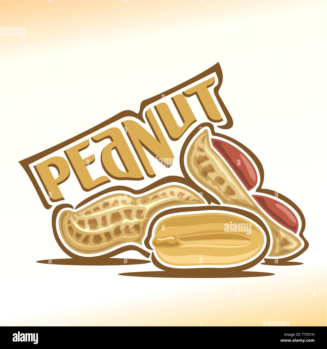 Vector logo for peanut Stock Vector Image & Art - Alamy