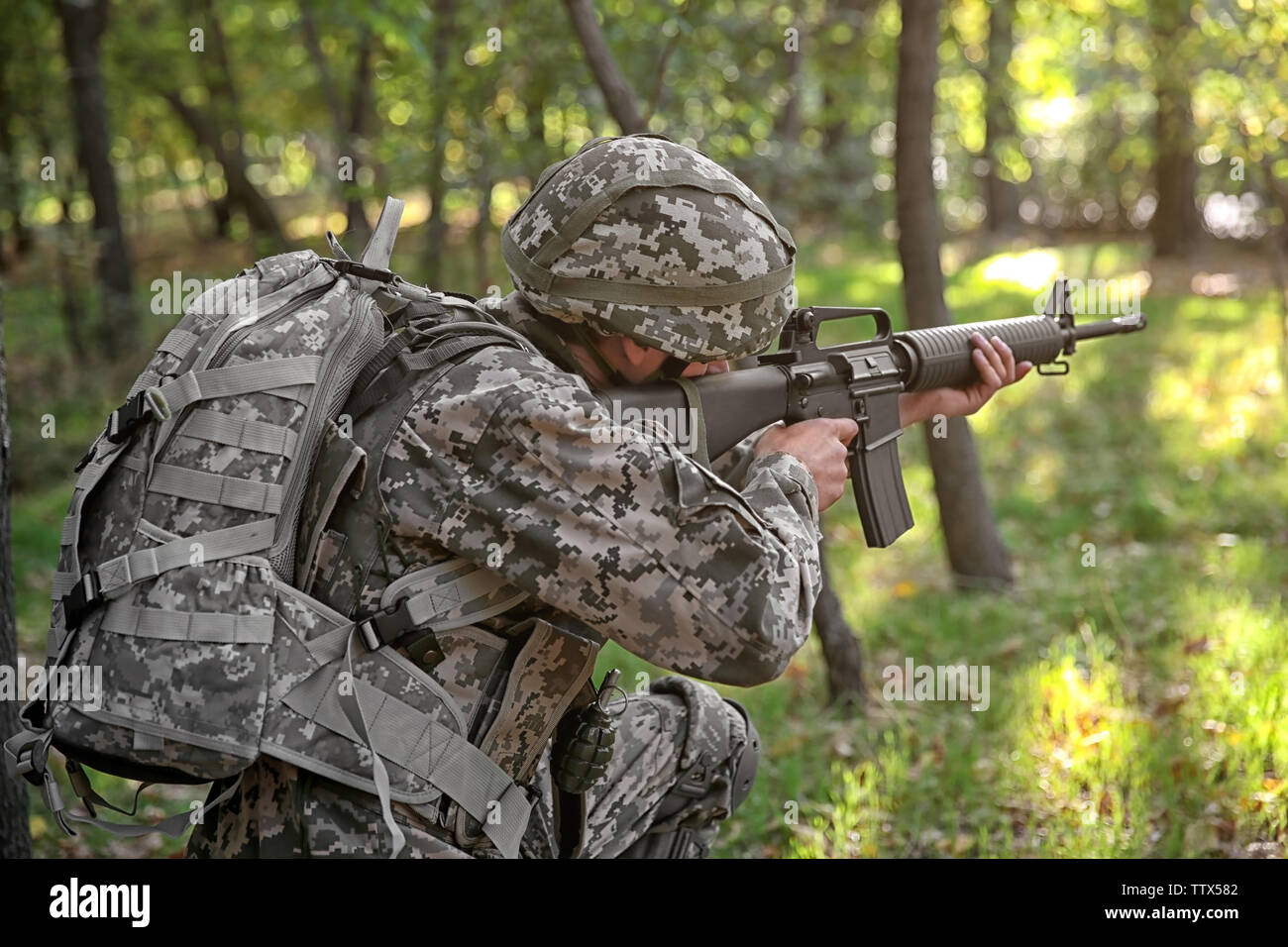 Close up man taking gun hi-res stock photography and images - Alamy