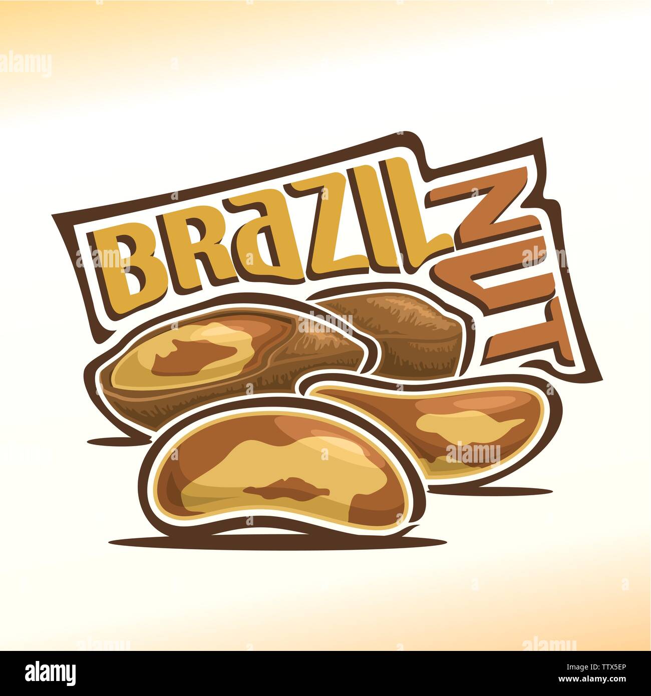 Vector logo for brazil nut Stock Vector Image & Art - Alamy