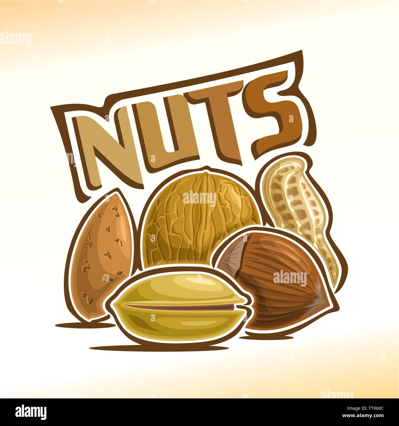Vector poster for nuts Stock Vector Image & Art - Alamy