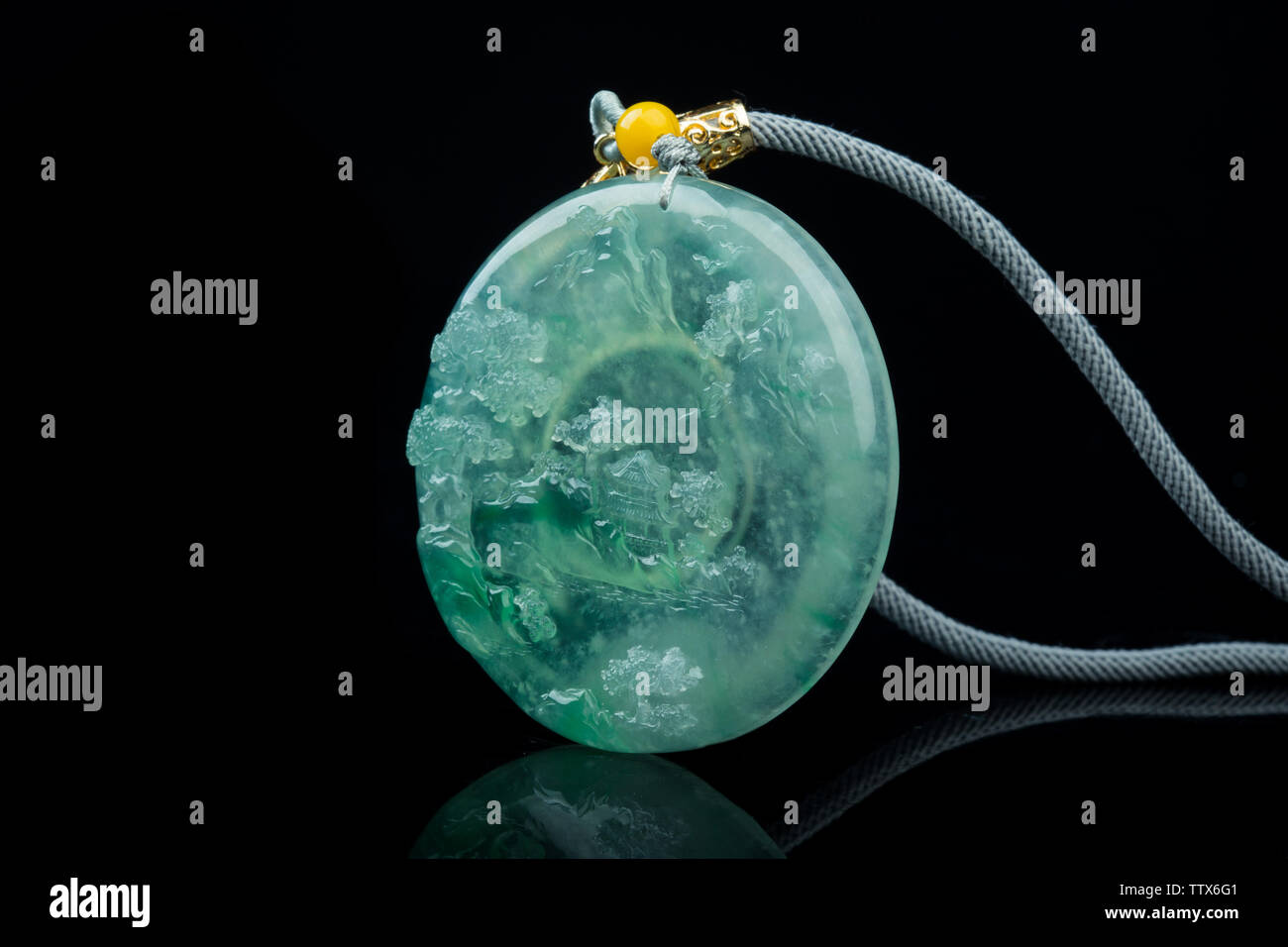 Glass, high-ice jade Stock Photo - Alamy